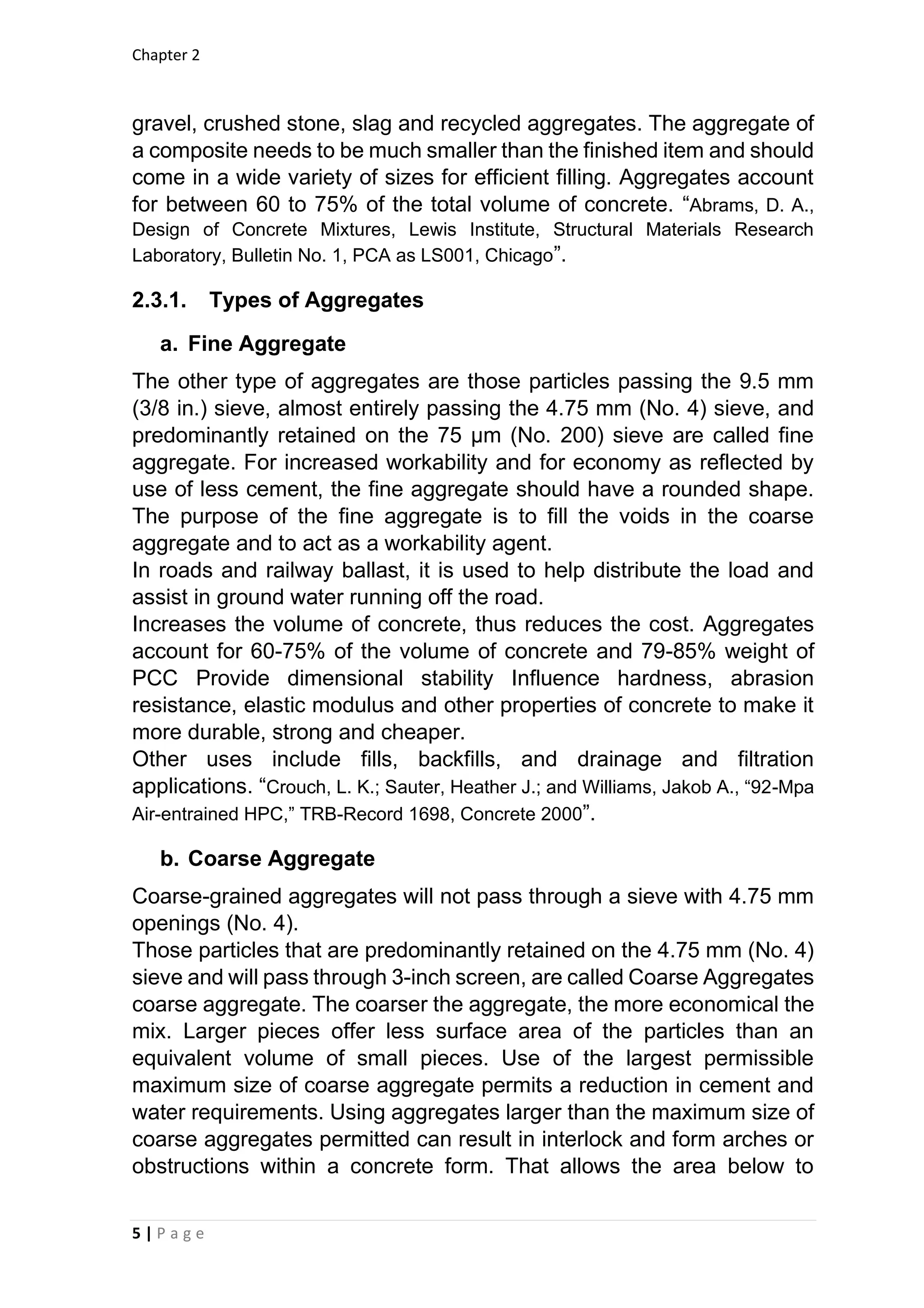 Abrasion Resistance of Different Types of Aggregate in Erbil | PDF