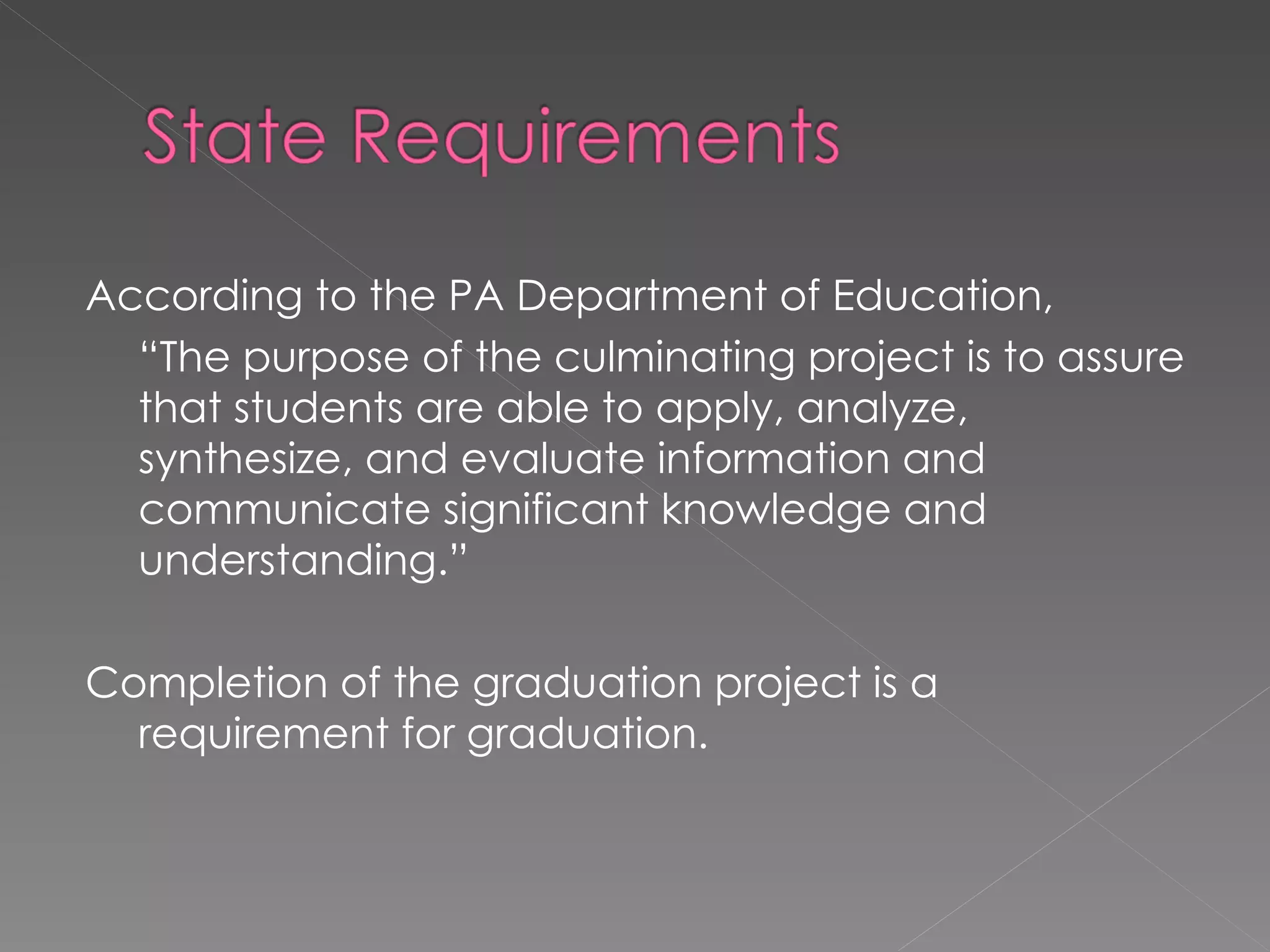 Graduation project presentation | PPT