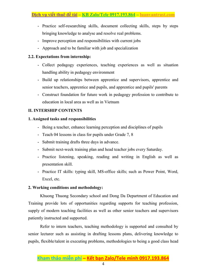 Graduation project report faculty of foreign languages Dai Nam ...