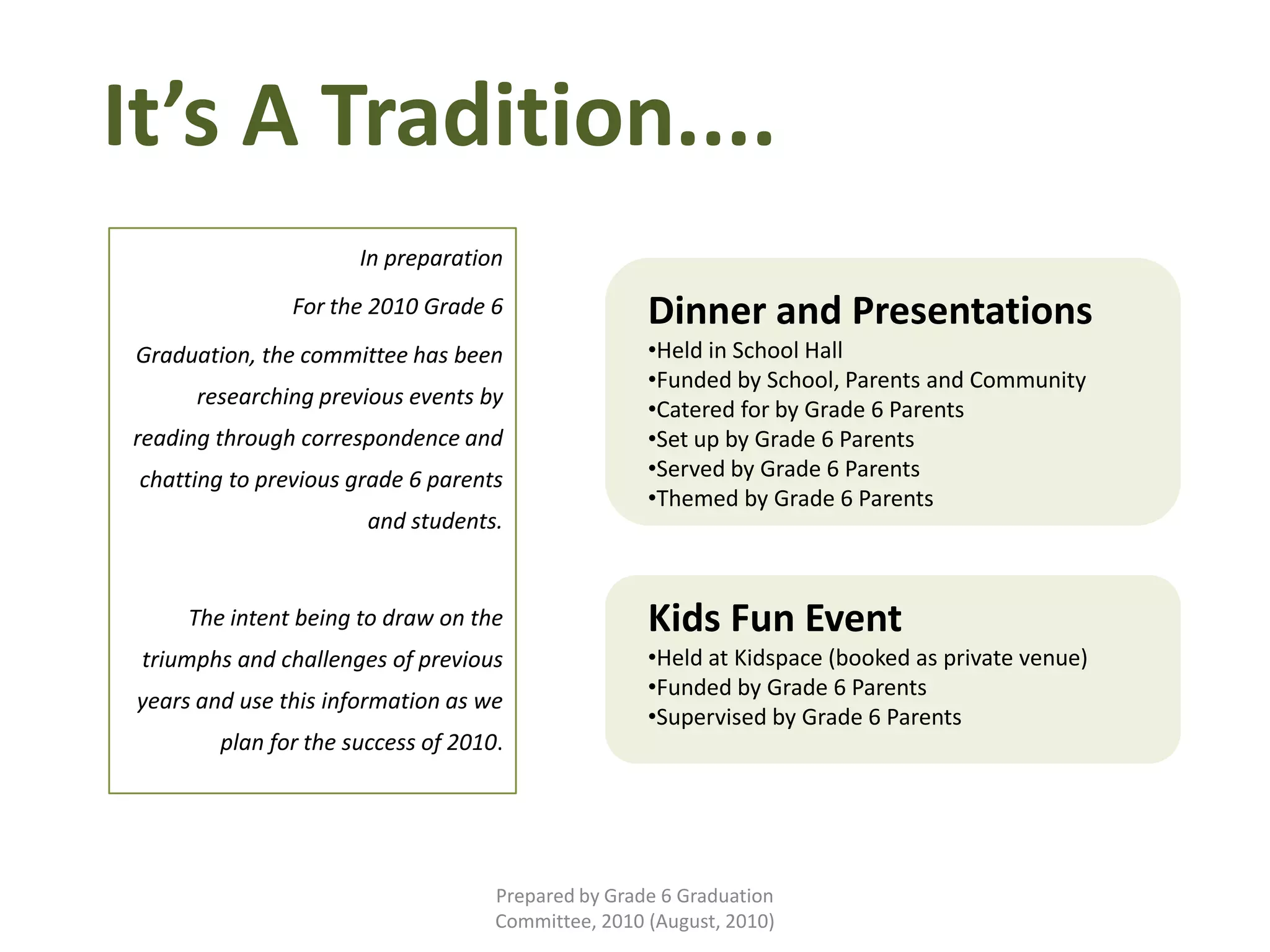 Graduation proposal 2010 2 | PPTX