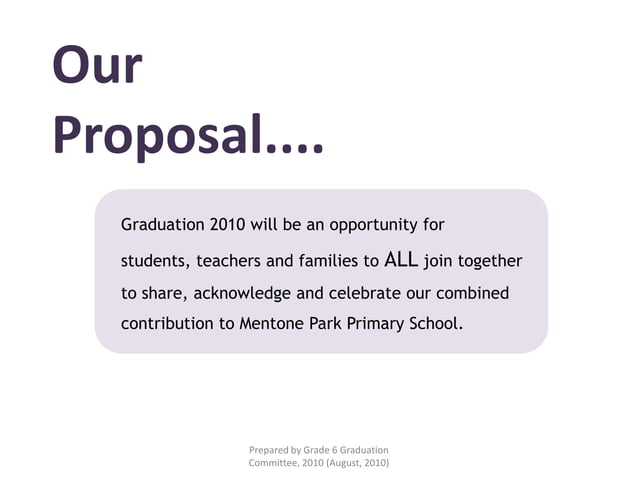 Graduation proposal 2010 2 | PPTX | Graduation | Personal Celebrations ...
