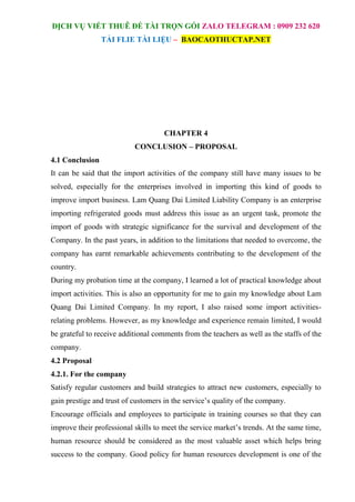 Graduation Report Graduation Report The Analysis Of Goods Import Export ...