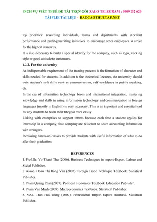 Graduation Report Graduation Report The Analysis Of Goods Import Export ...