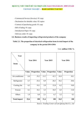Graduation Report The Analysis Of Goods Import Export Activity | DOC ...
