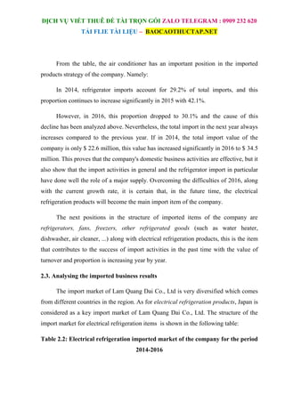 Graduation Report The Analysis Of Goods Import Export Activity | DOC