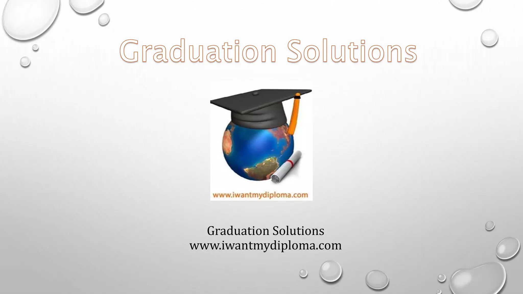 Graduation solutions | PPT