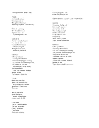 Graduation songs | DOCX | Music | Entertainment