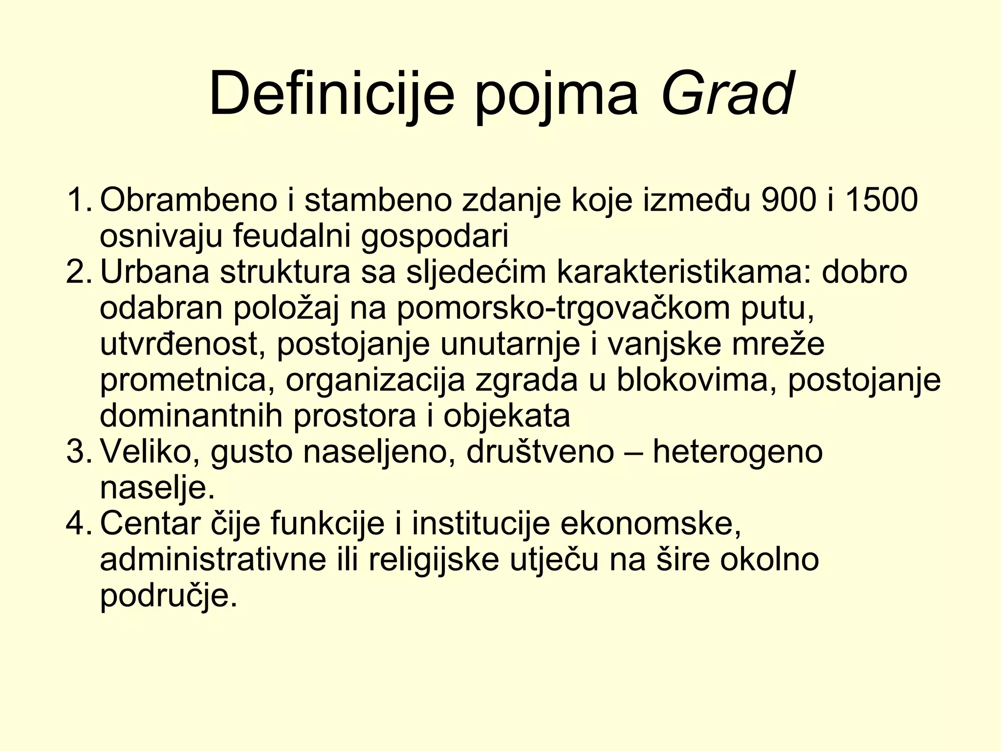 Grad Uvodno | PPT