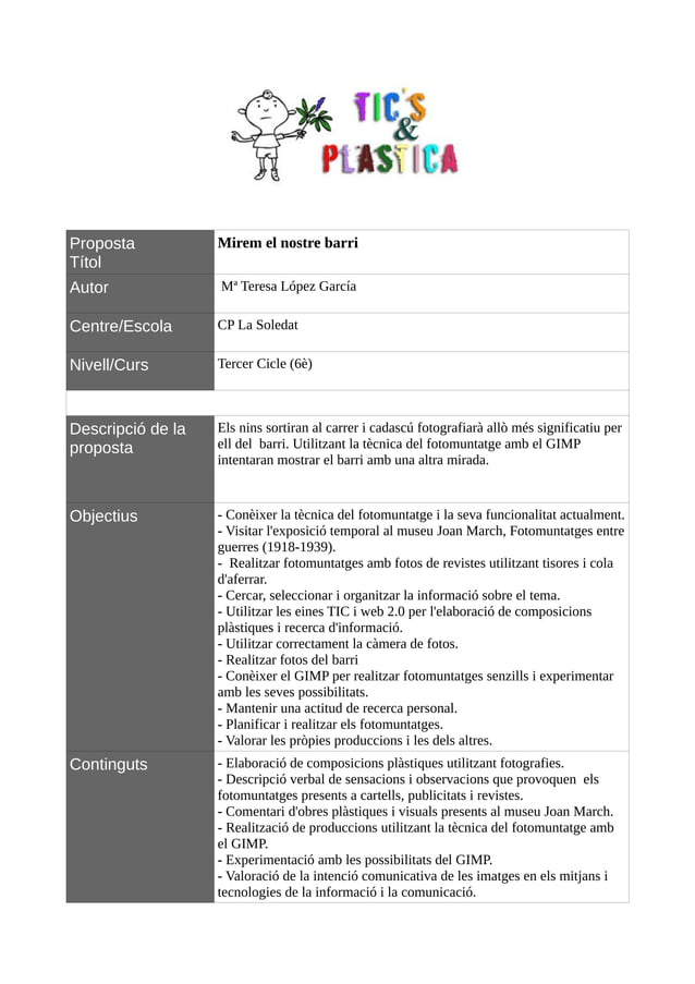 Graella projecte omplir[1] | PDF