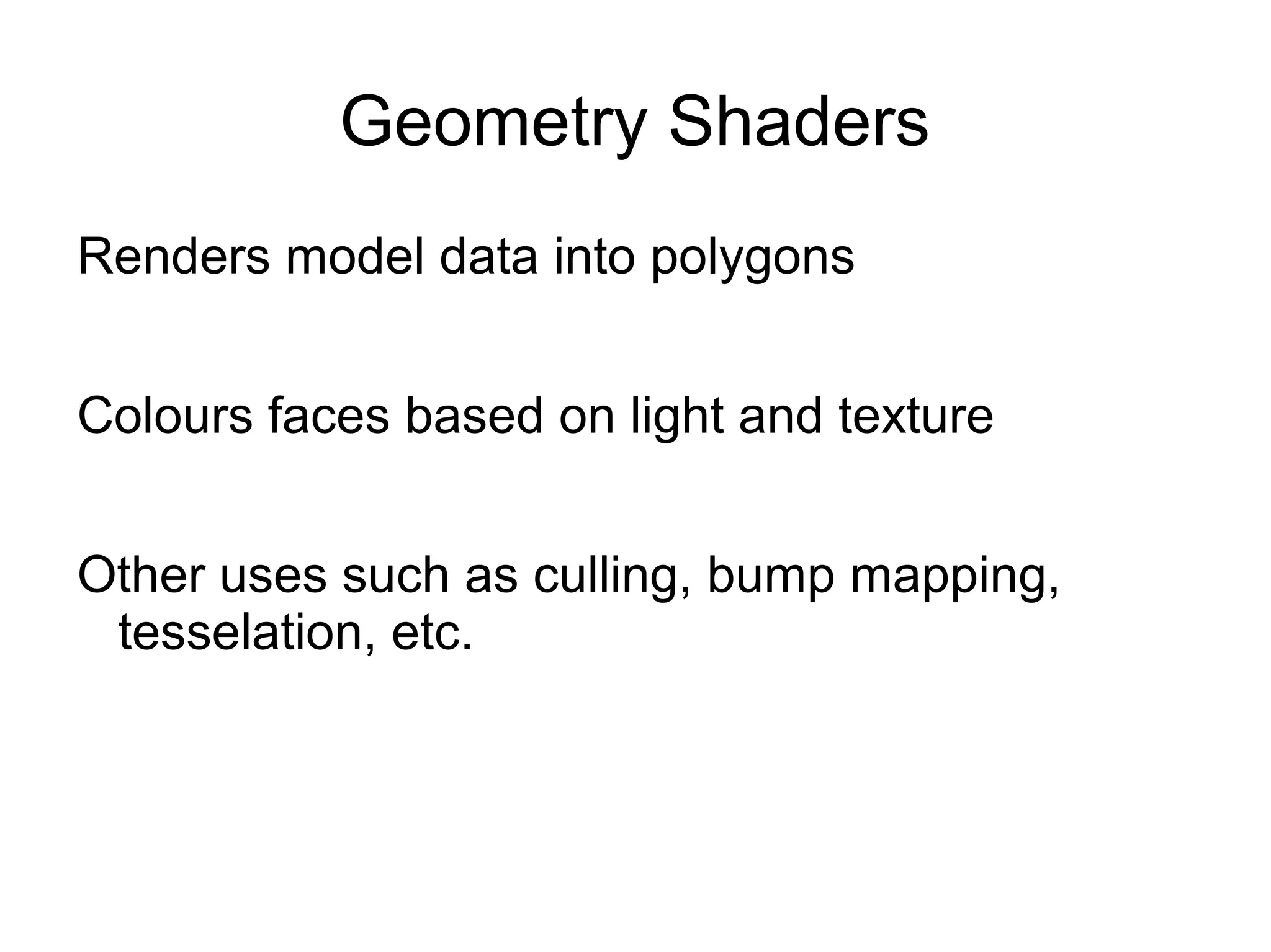Shaders - Graeme Smedley | PPT