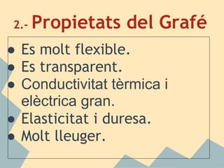 Treball sobre el Grafé | PPT