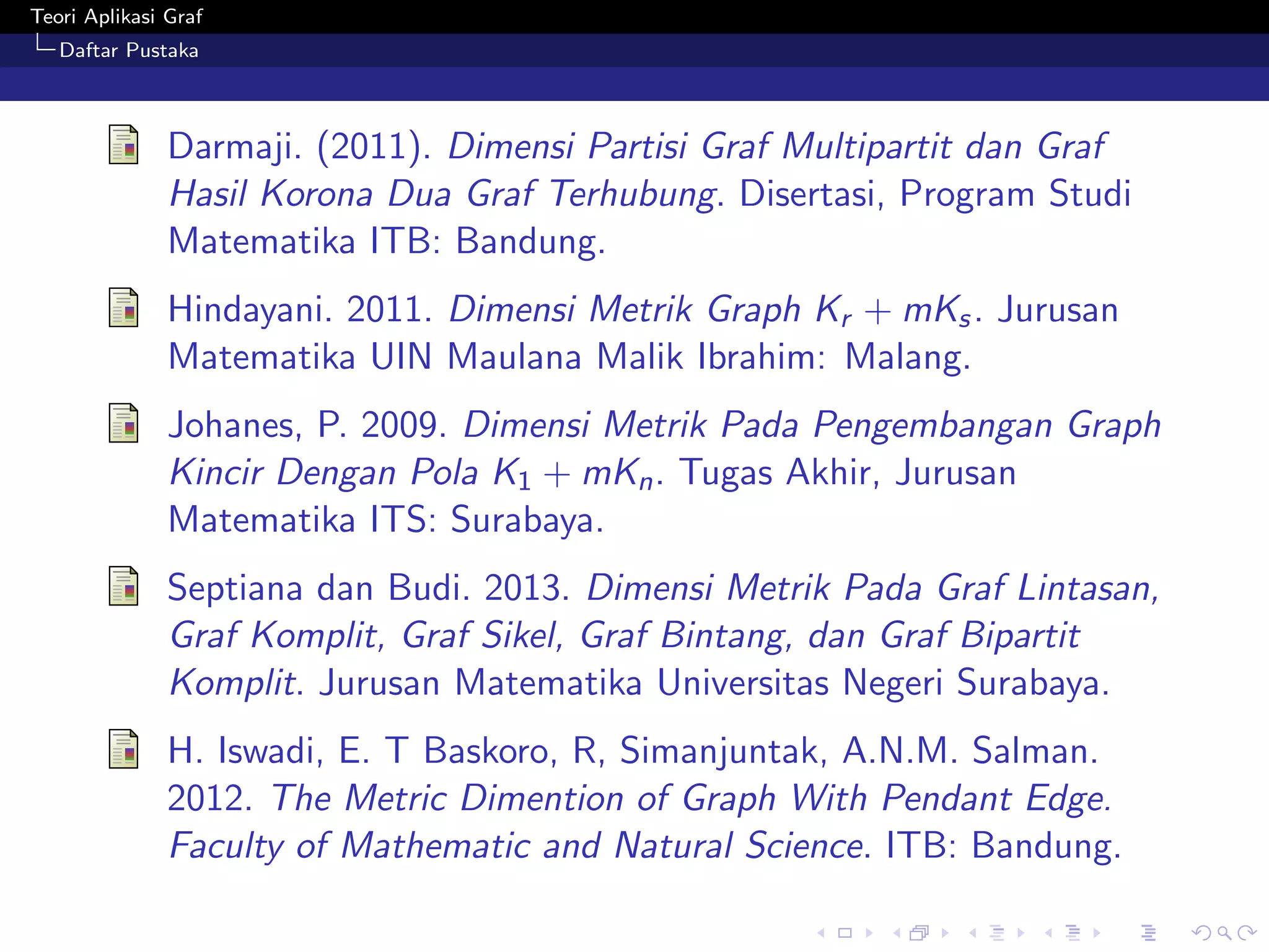 Dimensi Metrik Graf Lintasan dan Graf Lengkap | PDF