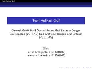Dimensi Metrik Graf Lintasan dan Graf Lengkap | PDF