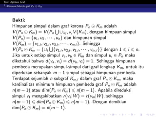 Dimensi Metrik Graf Lintasan dan Graf Lengkap | PDF