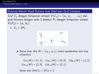 Dimensi Metrik Graf Lintasan dan Graf Lengkap | PDF