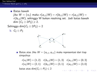 Dimensi Metrik Graf Lintasan dan Graf Lengkap | PDF
