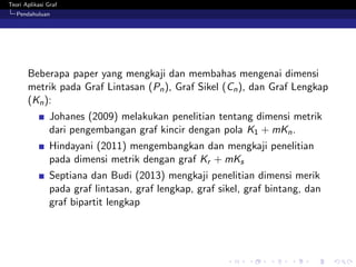 Dimensi Metrik Graf Lintasan dan Graf Lengkap | PDF