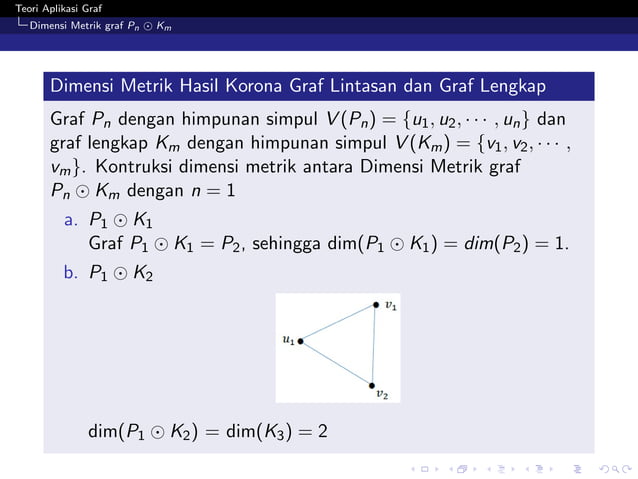 Dimensi Metrik Graf Lintasan dan Graf Lengkap | PDF