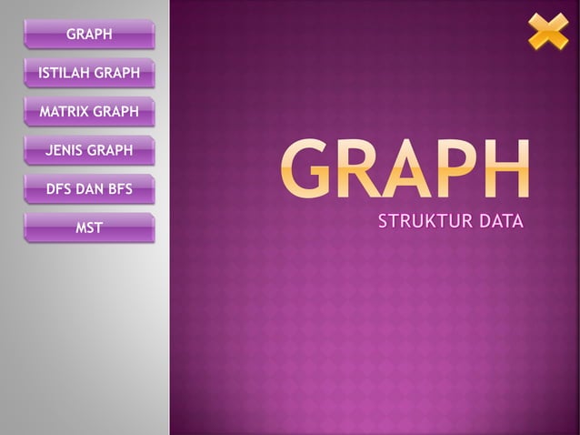 Graph, Bidirect Graph, Terminologi Graph, Implementasi | PPT