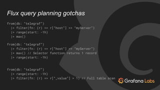 Optimizing the Grafana Platform for Flux | PDF