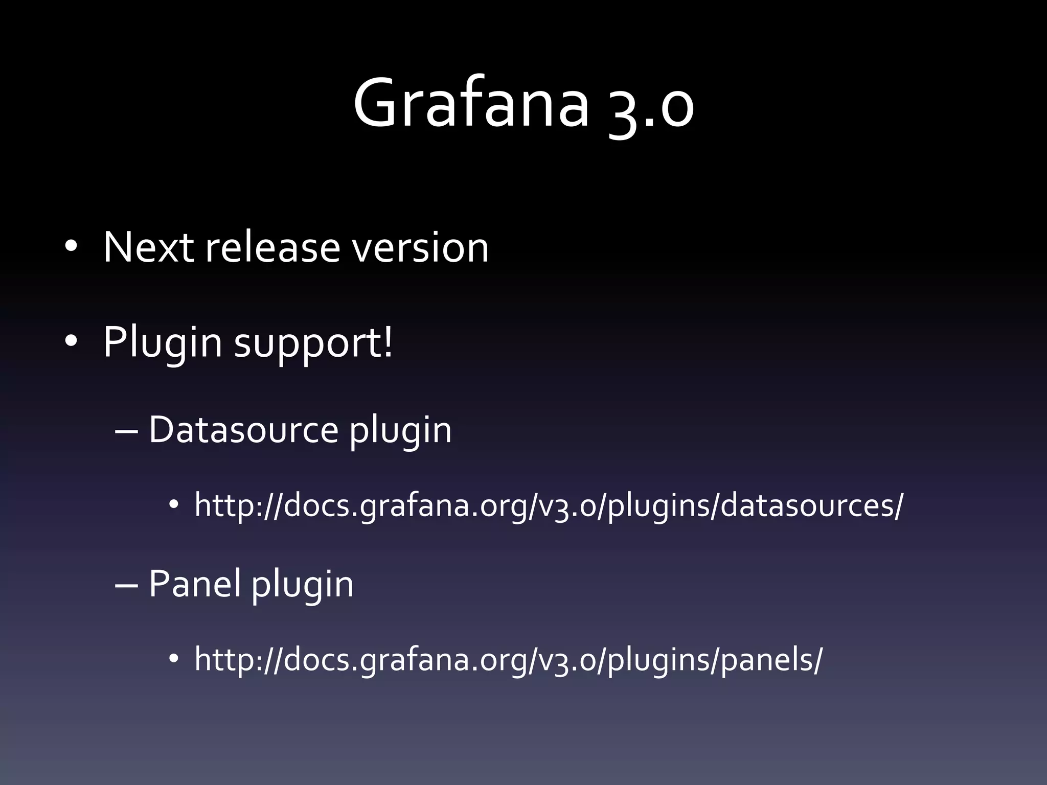 Grafana datasource plugin | PPTX