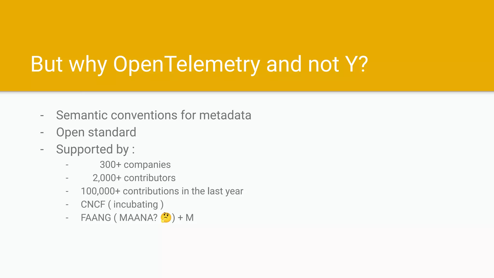 OpenTelemetry: From front- to backend (2022) | PPT