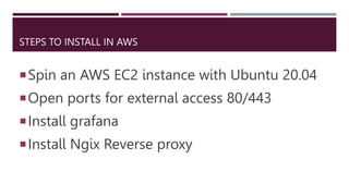 GRAFANA – INSTALLATION IN AWS CLOUD | PPT