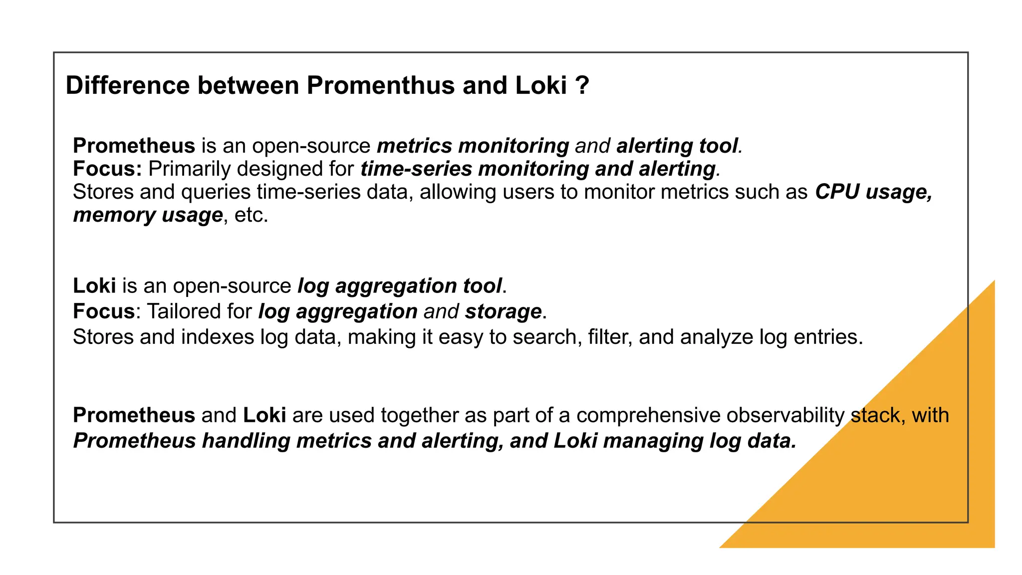 Grafana Loki Monitoring Tool Presentation Pptx Computer Software