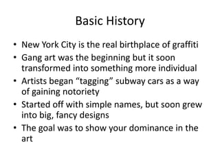 Graffiti history | PPTX