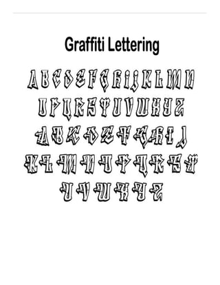 Graffiti Gangster Letters