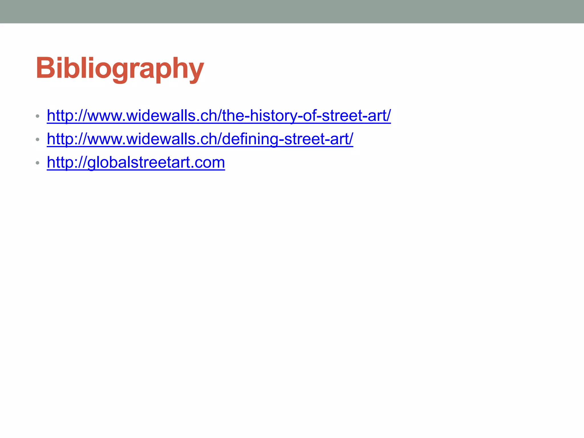 Graffiti/street art Presentation | PPTX