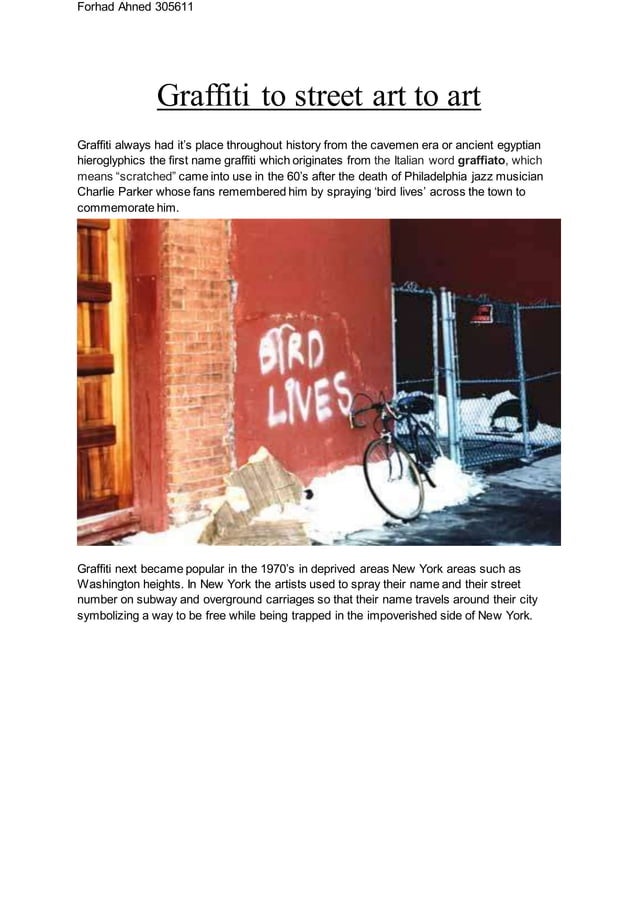 Graffititostreetarttoart | DOCX | Crime & Harmful Acts to Individuals ...