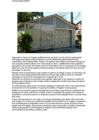 Graffititostreetarttoart | DOCX