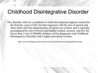 Graffius Autism Powerpoint | PPT