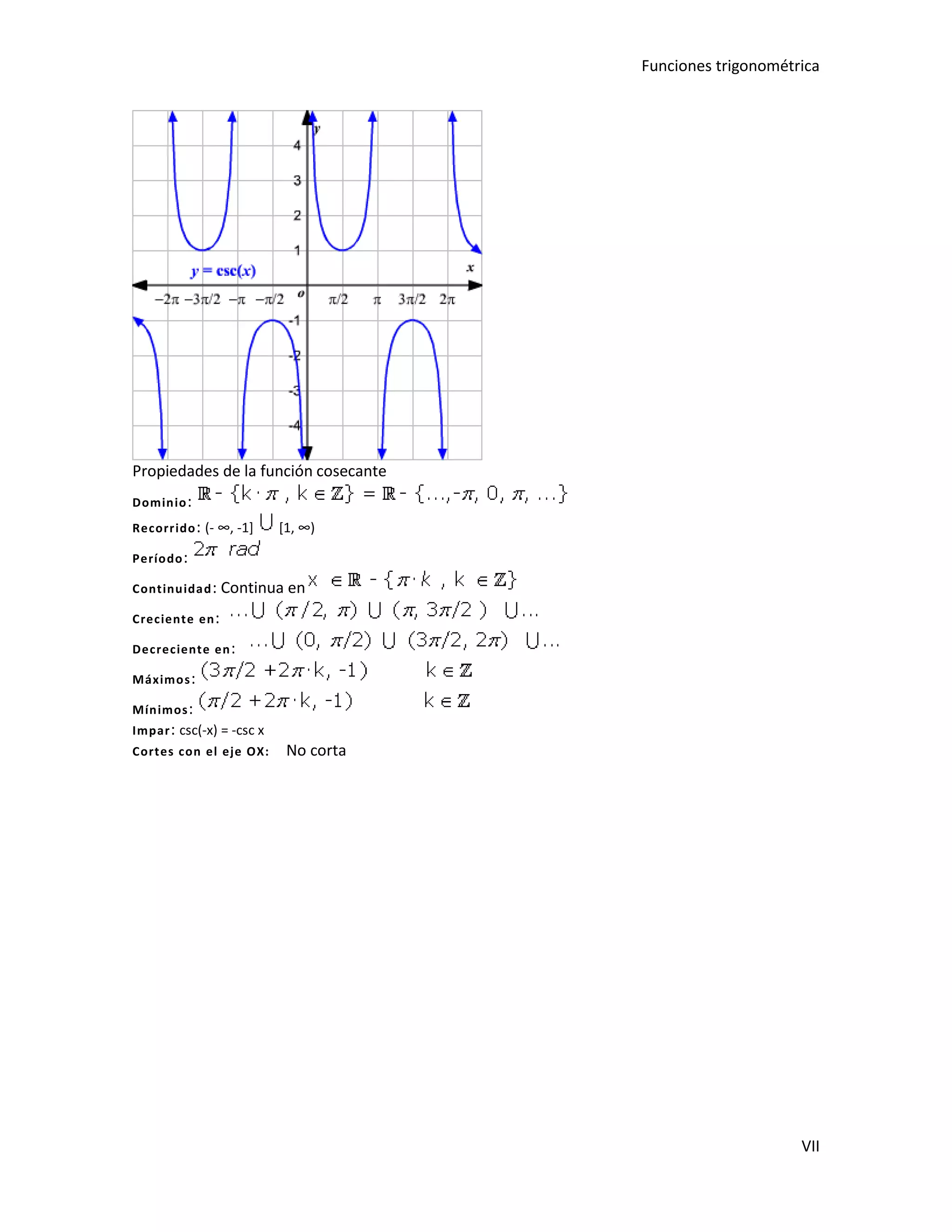 Graficas de las funciones trigonometricas | PDF