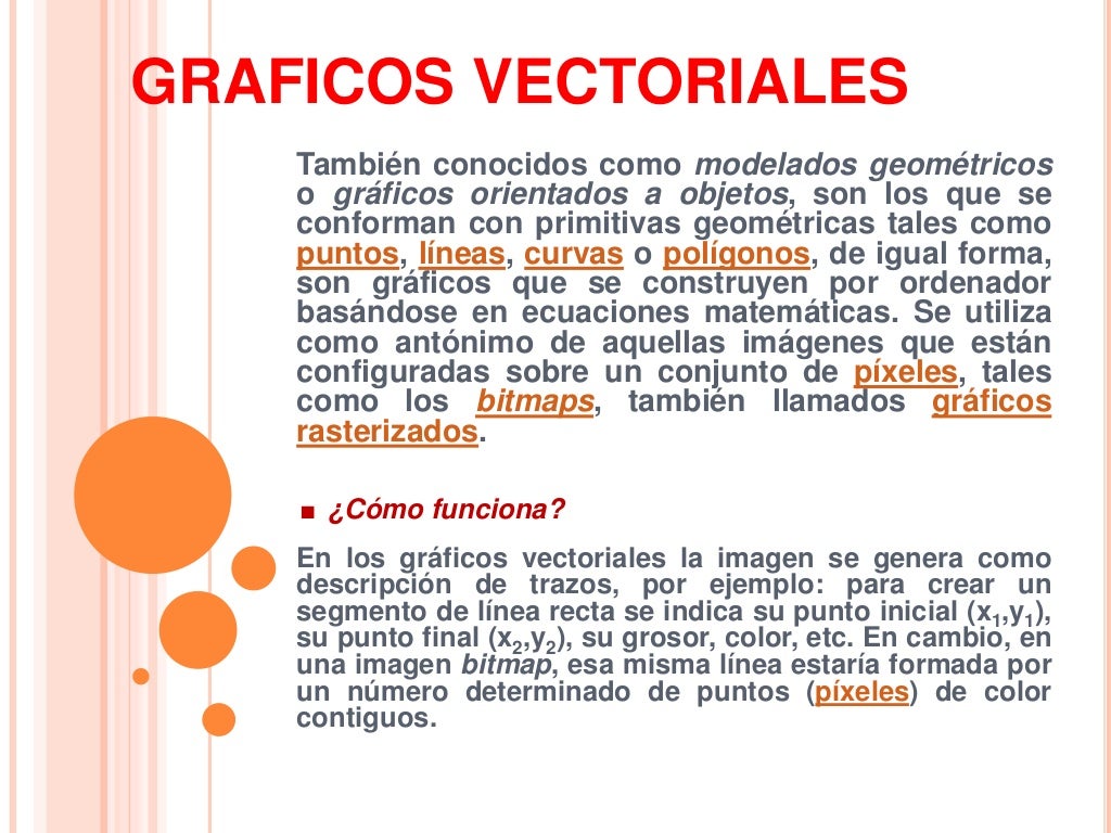 Graficos vectoriales Graficos vectoriales
