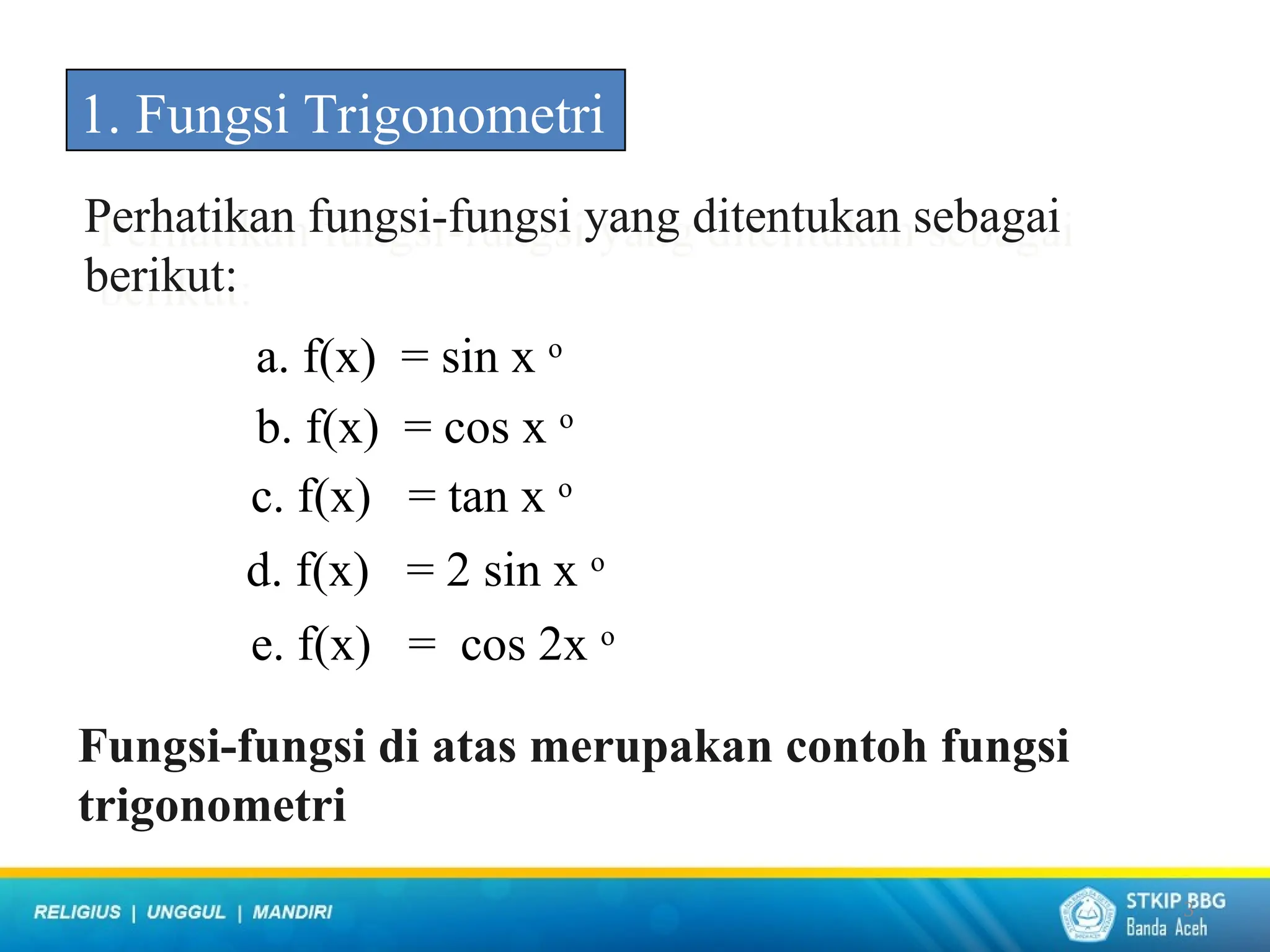 grafik-fungsi-trigonometri................................................. | PPT