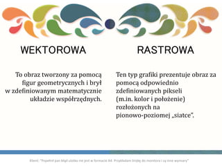 Grafika wektorowa i rastrowa | PPTX