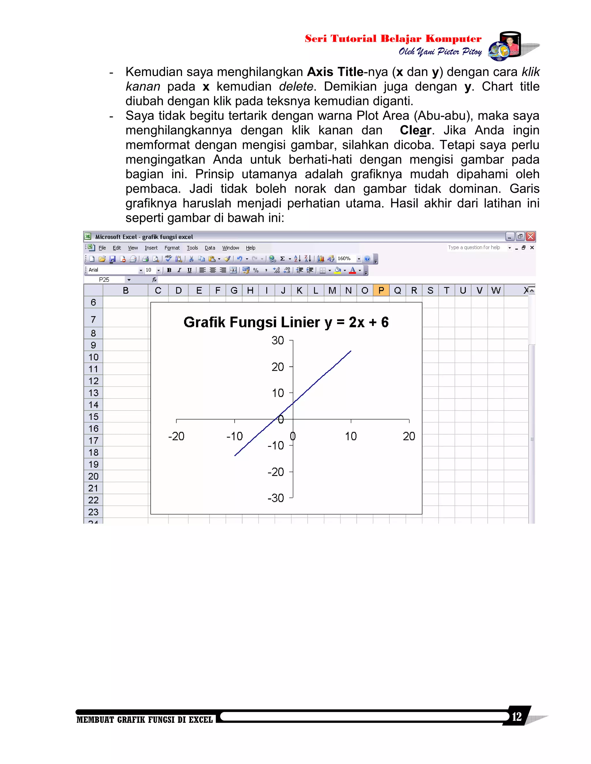 Membuat Grafik Fungsi di Excel | PDF