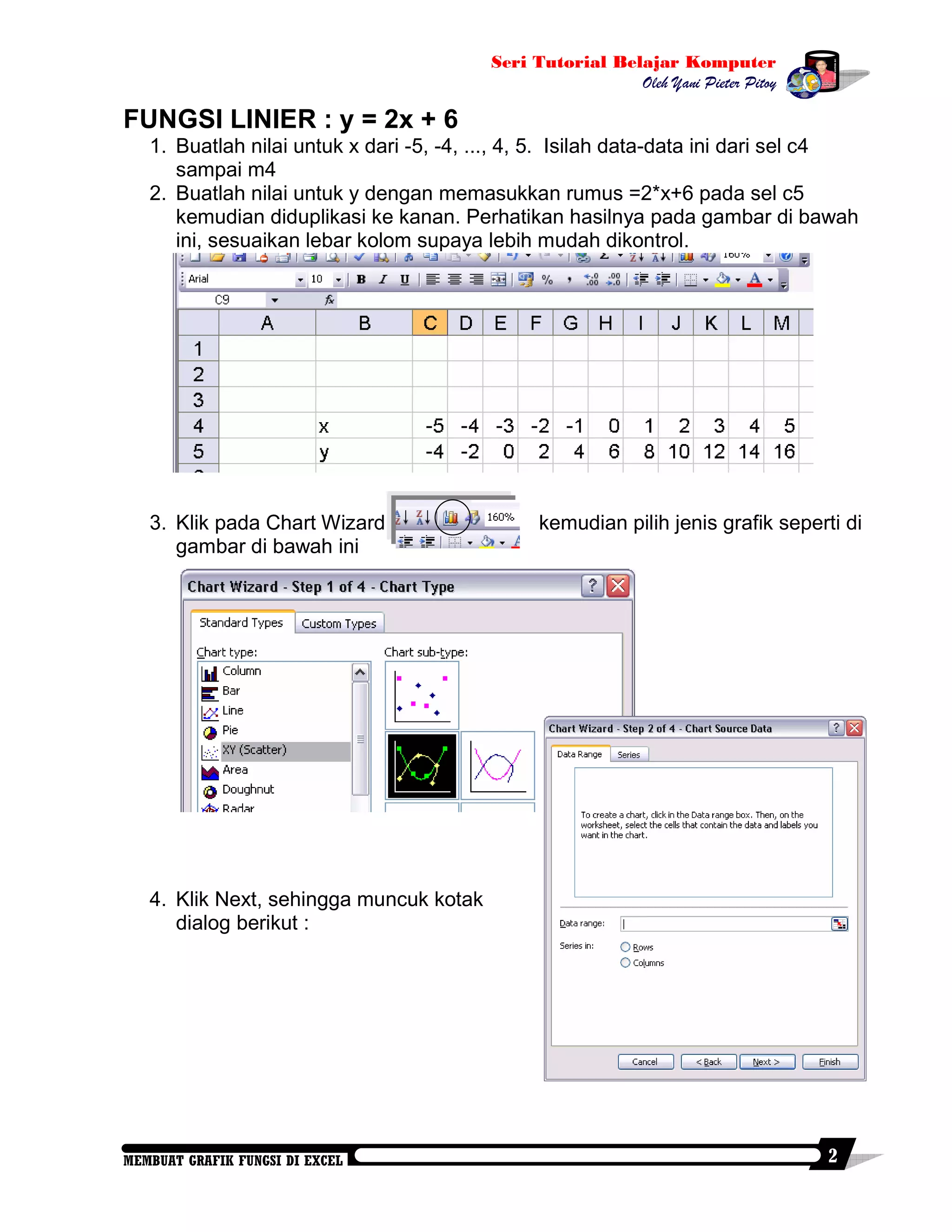 Membuat Grafik Fungsi di Excel | PDF
