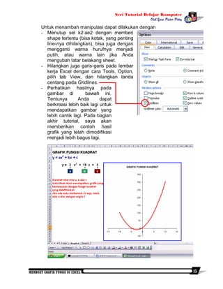 Membuat Grafik Fungsi di Excel | PDF