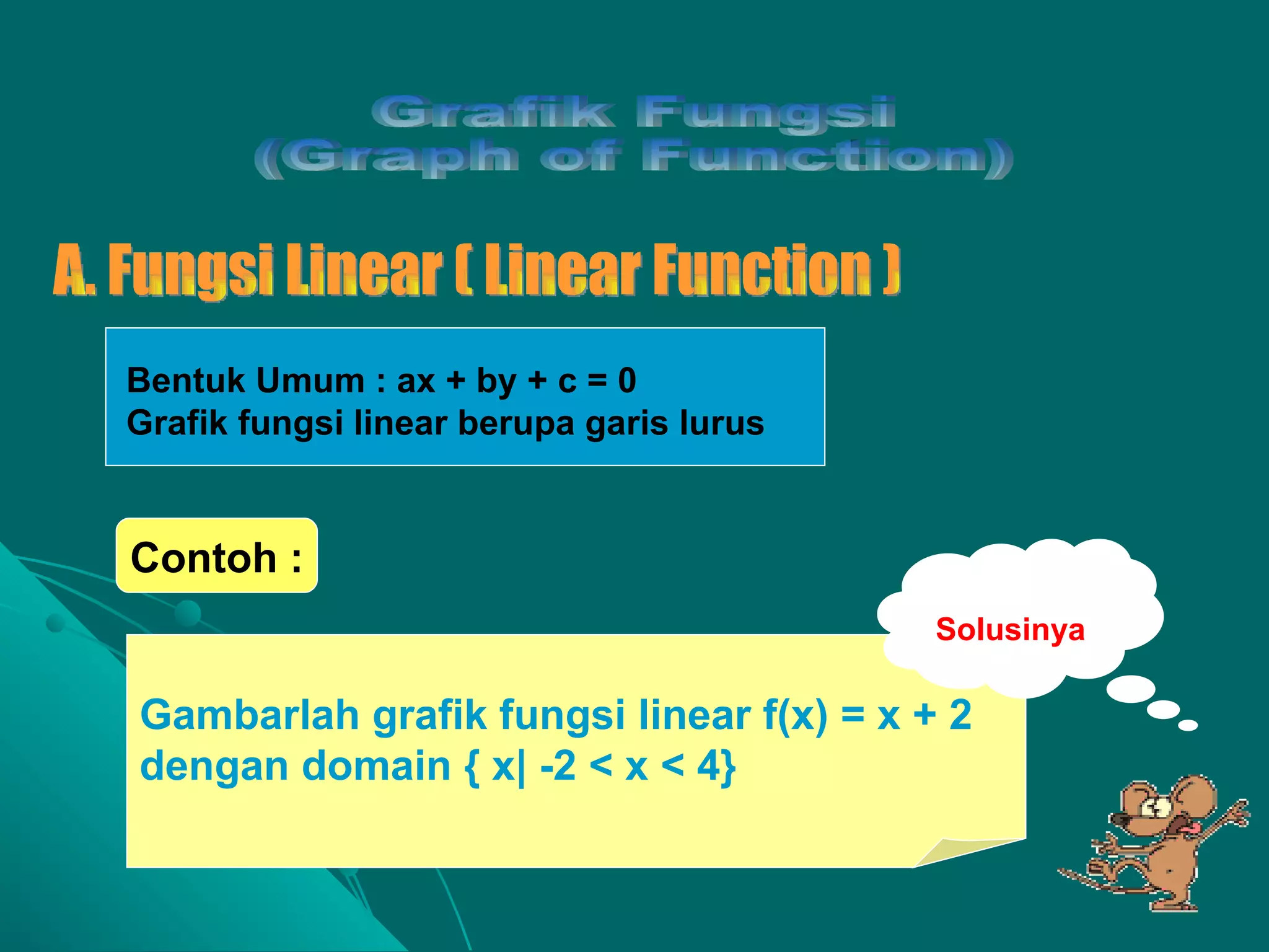 Grafik fungsi (graph of function) | PPT
