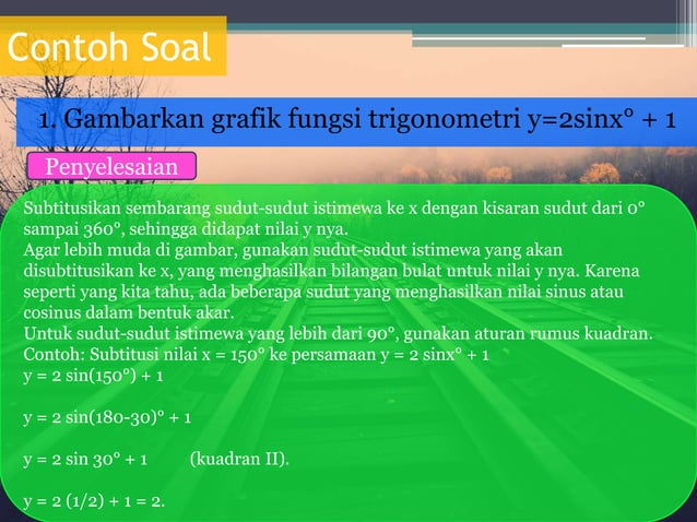 Grafik fungsi trigonometri sin dan cos | PPTX