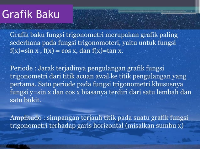 Grafik fungsi trigonometri sin dan cos | PPTX