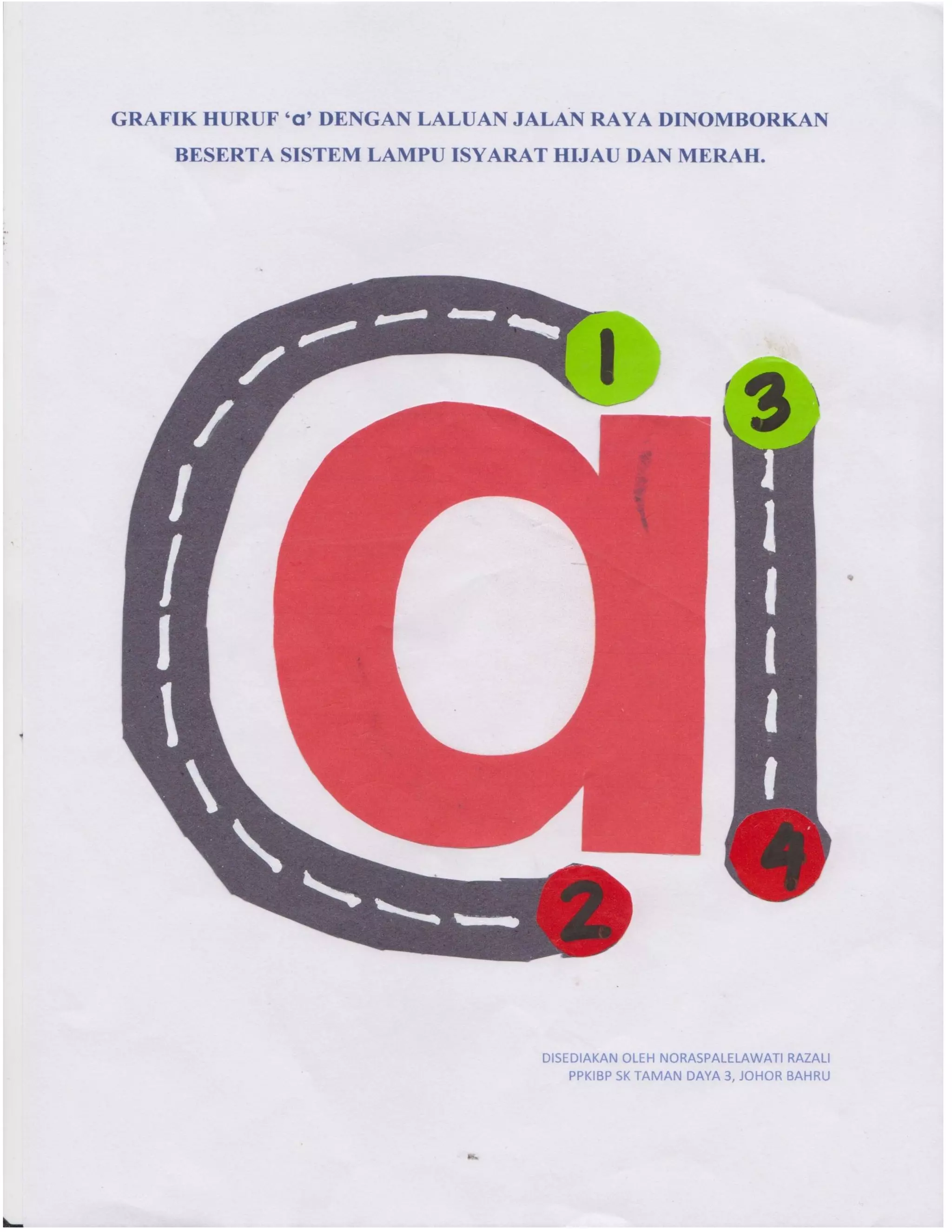 Grafik huruf dengan laluan jalan raya dan sistem lampu isyarat | PDF