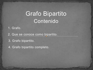 Grafo bipartito | PPTX