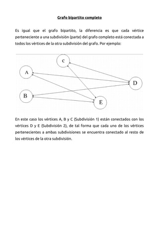 Grafos bipartitos y subgrafos | PDF