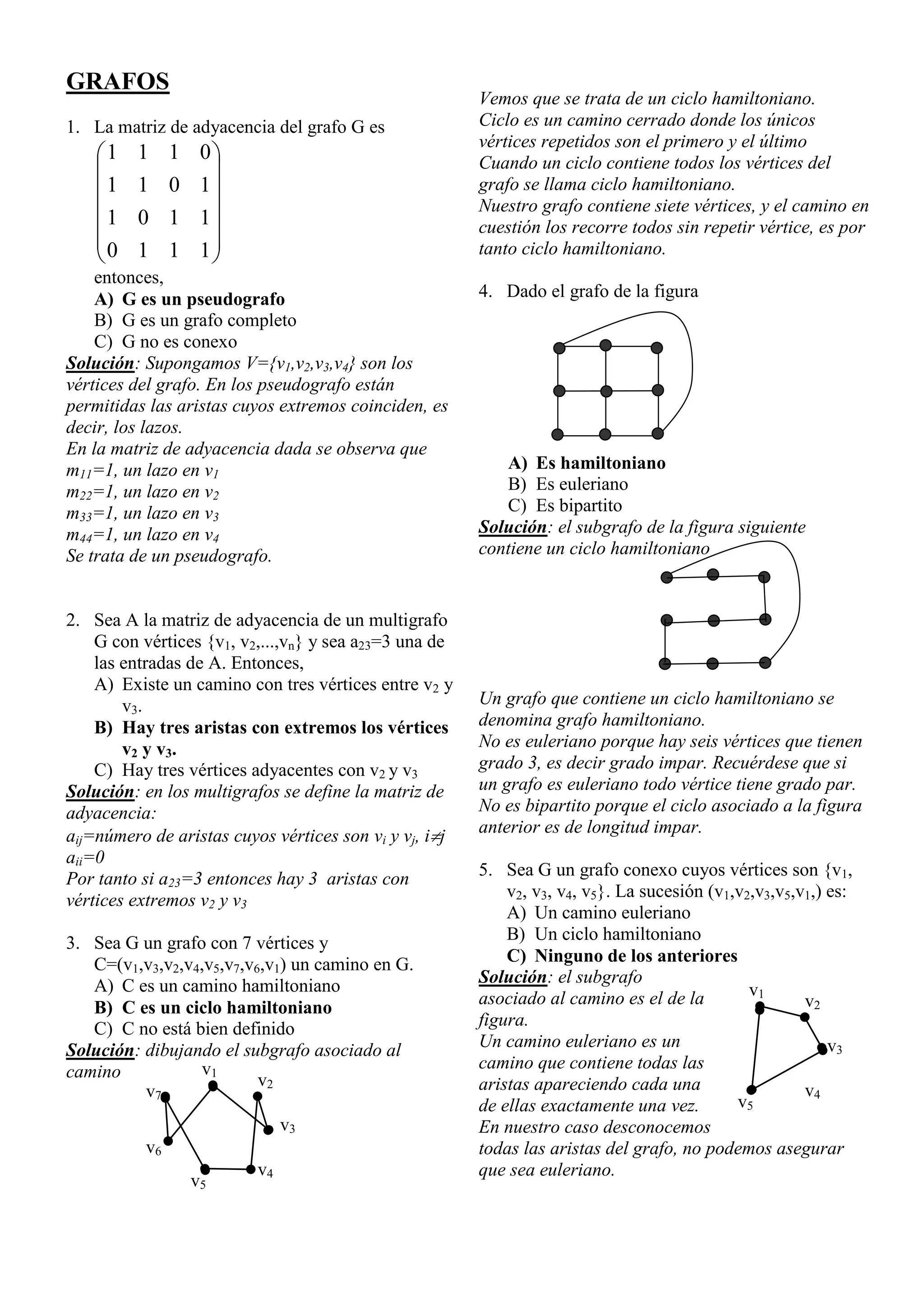 Grafos resueltos | PDF