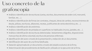 Grafoscopía y grafología, la ciencia detras de las letras (2). | PDF