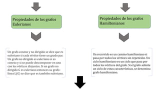Grafos eulerianos y hamiltonianos | PPTX